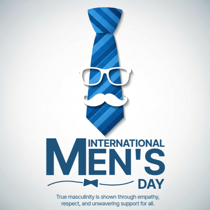Illustrative Men’s Day Instagram Post Template | PosterMyWall