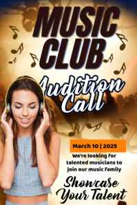 Music audition Template | PosterMyWall