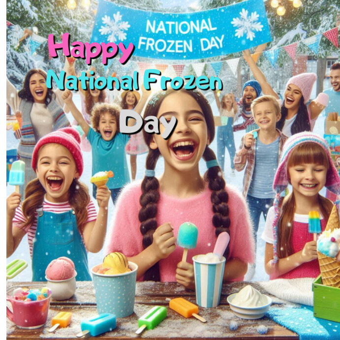 Copy of Illustrative National Frozen Day Instagram Post | PosterMyWall