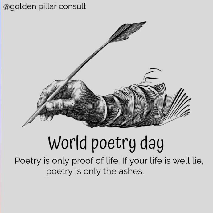 Illustrative National Great Poetry Reading Day Instagram Post Template ...