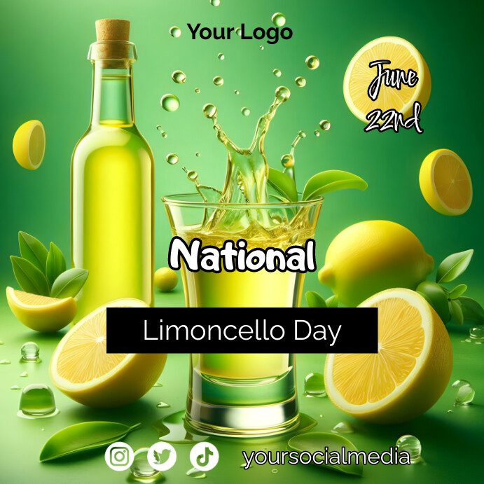 Illustrative National Limoncello Day Poster B Template | PosterMyWall
