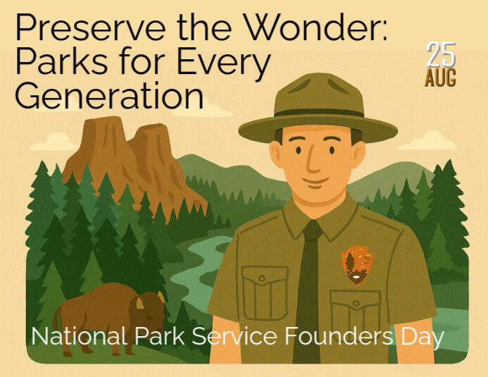 Illustrative National Park Service Founders Day Flyer (us Letter ...