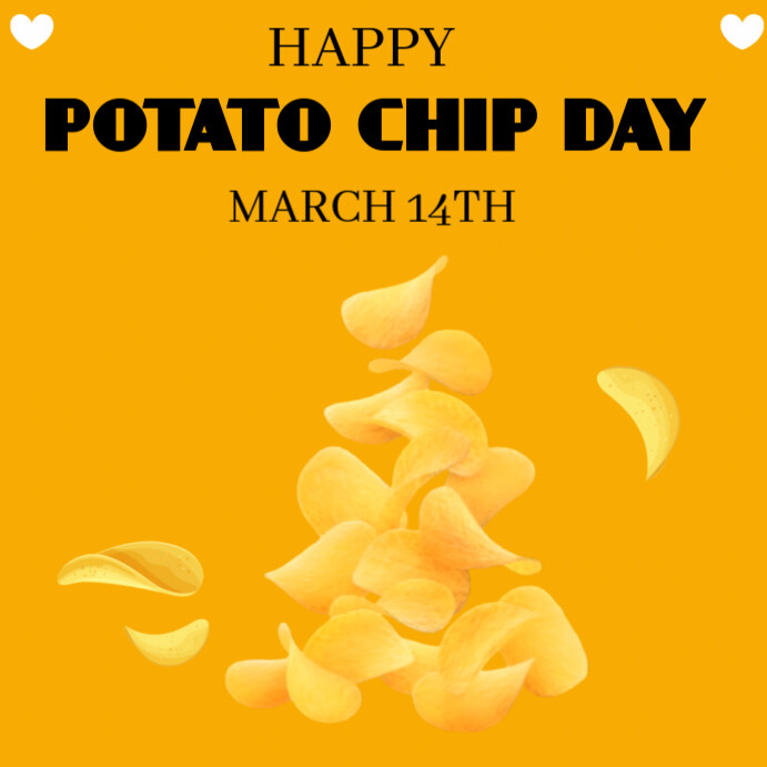 Copy of Illustrative National Potato Chip Day Instagram Post | PosterMyWall