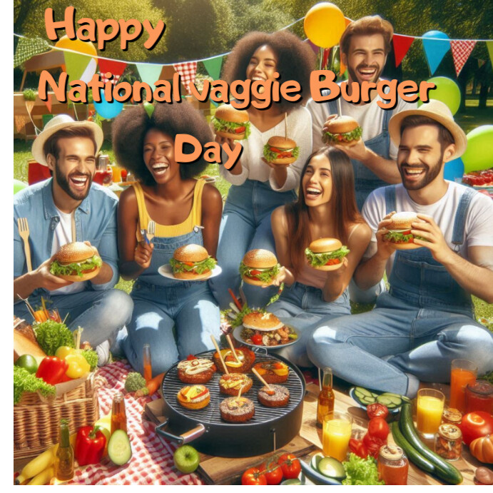 Copy of Illustrative National Vaggie Burger Day Instagram Post ...