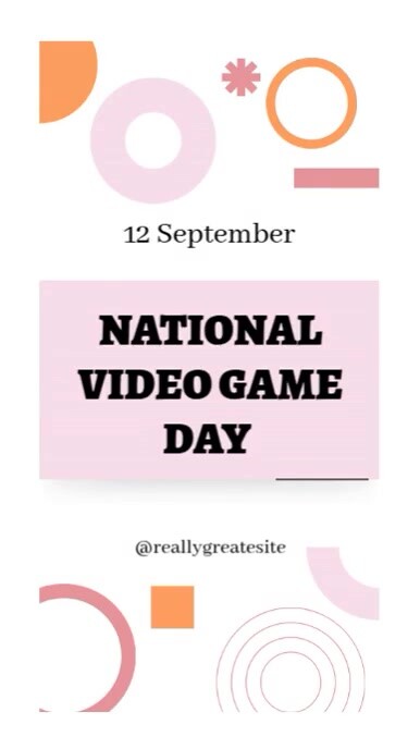 Copy of Illustrative National Video Games Day Poster Template – Minimal ...