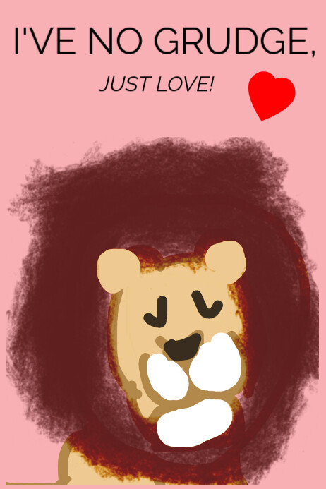 Illustrative No Grudge Poster Template | PosterMyWall