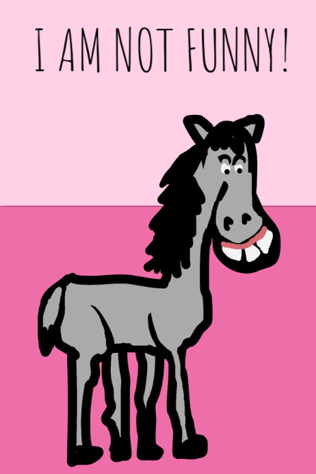 Illustrative Not Funny Poster Template | PosterMyWall