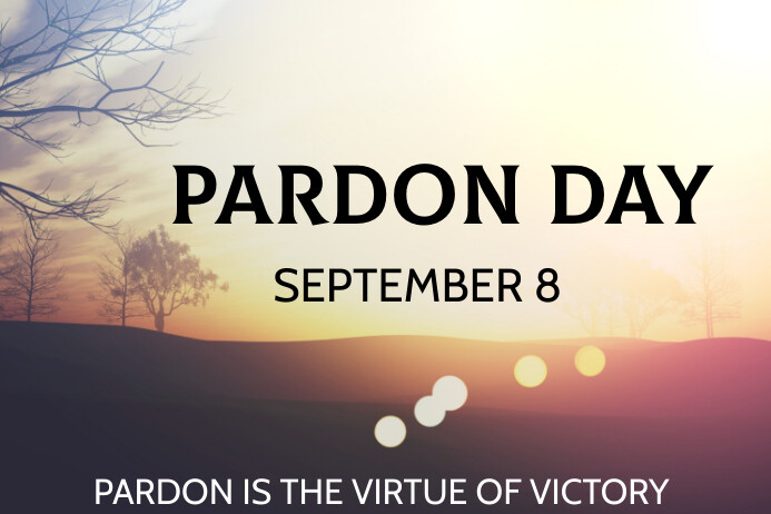 Plantilla de Illustrative Pardon Day Poster | PosterMyWall