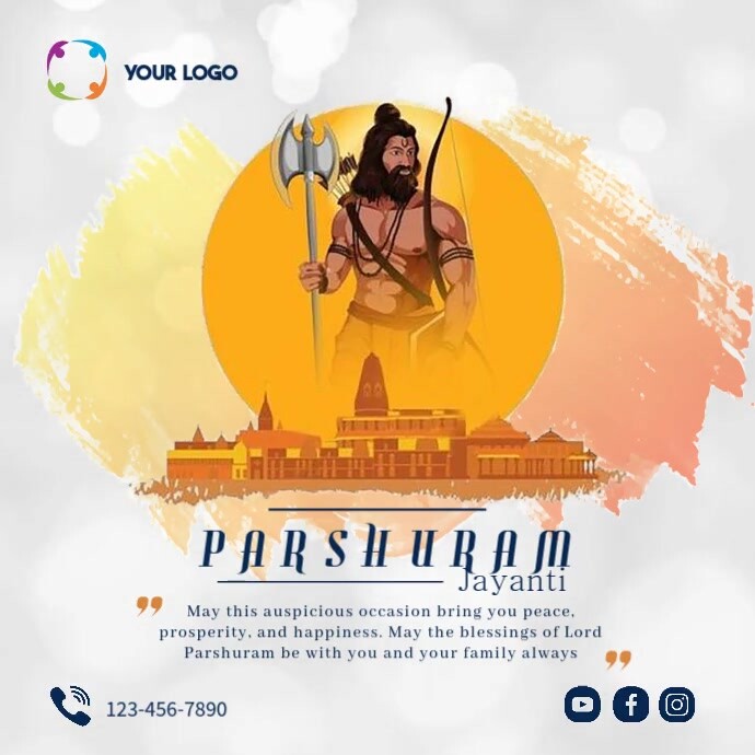Illustrative Parshuram Jayanti Template Square (1:1) | PosterMyWall