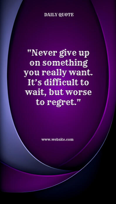 Illustrative Purple Background Typography Inspirational Quote Business ...