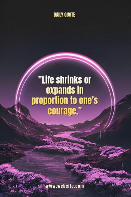 Copy of Illustrative Purple Background Typography Inspirational Quote ...