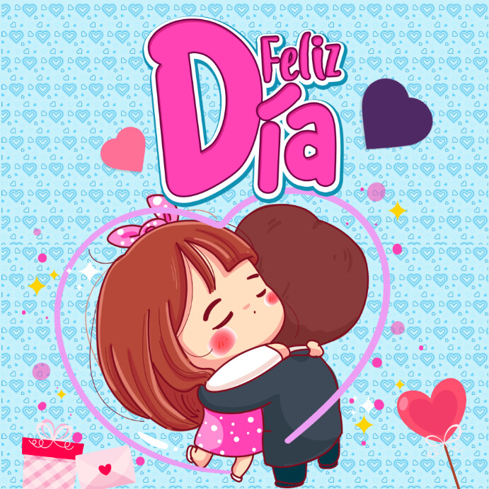 Plantilla de Illustrative San Valentine Instagram Post | PosterMyWall