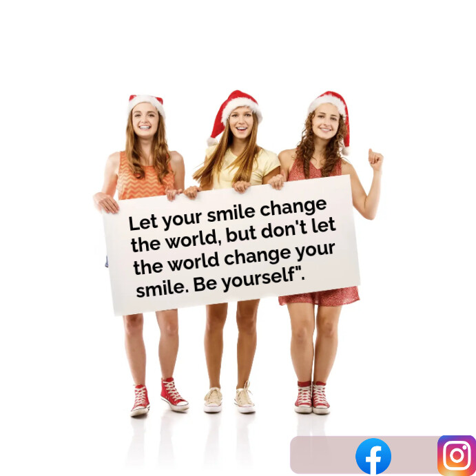 Illustrative Smile Instagram Post Template | PosterMyWall