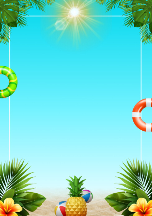 Plantilla de Illustrative Summer Design Template A3 | PosterMyWall