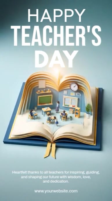 Illustrative Teachers Day Instagram Story Template | PosterMyWall