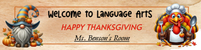 Plantilla de Illustrative thanksgiving Google Classroom Banner ...