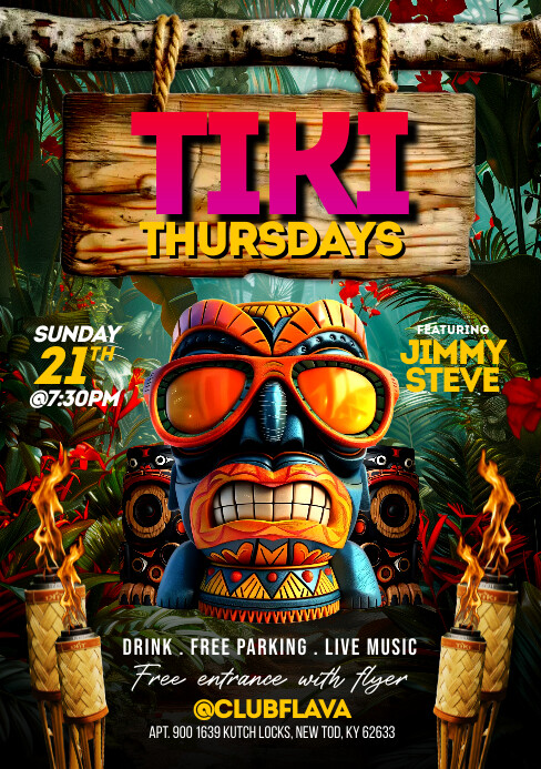 Printable Tiki Template Tiki Mask | TPT