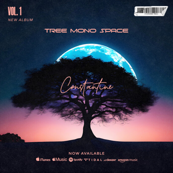 Copy of Illustrative Tree Mono Space Album Cover | PosterMyWall