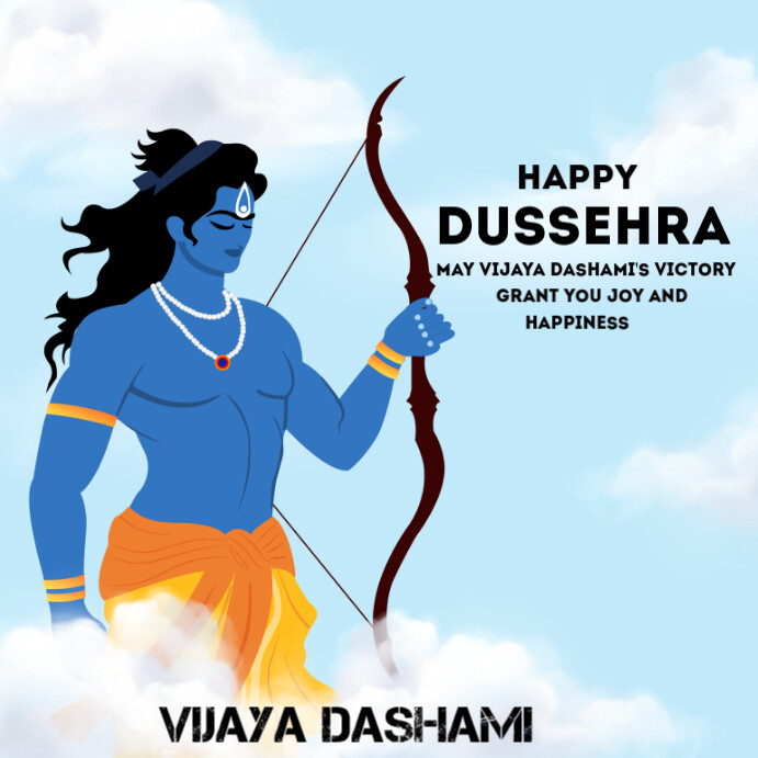 Copy of Illustrative Vijaya Dashami Instagram Post | PosterMyWall