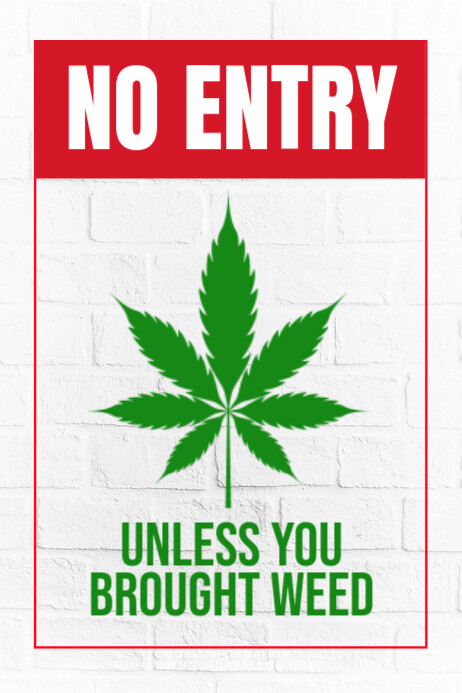 Illustrative Weed Poster Template | PosterMyWall