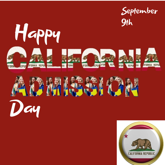 Illustrative Wine Color Happy California Admi Template | PosterMyWall