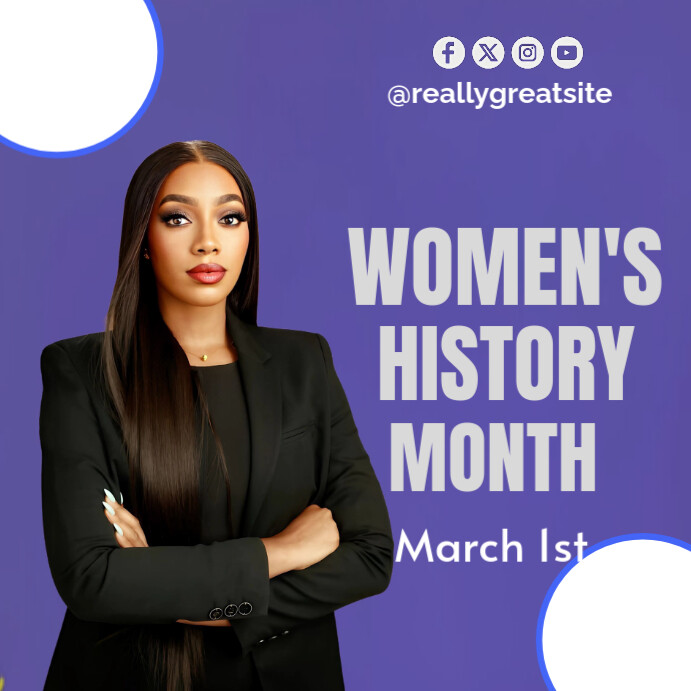 Copy of Illustrative Women's History Month Instagram Post | PosterMyWall
