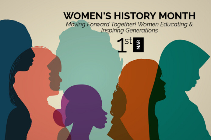 Illustrative Women's History Month Poster Template | PosterMyWall