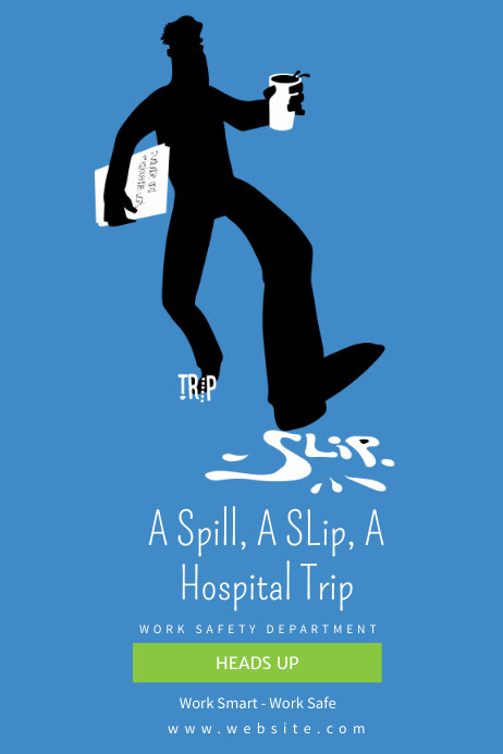 Illustrative Work Safety Poster Template | PosterMyWall