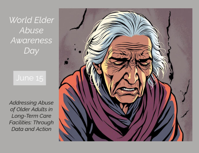Copy of Illustrative World Elder Abuse Awareness Day Flyer (us Letter) | PosterMyWall