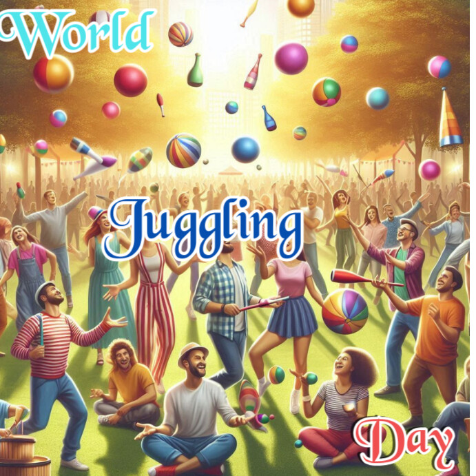 Copy of Illustrative World Juggling Day Instagram Post | PosterMyWall