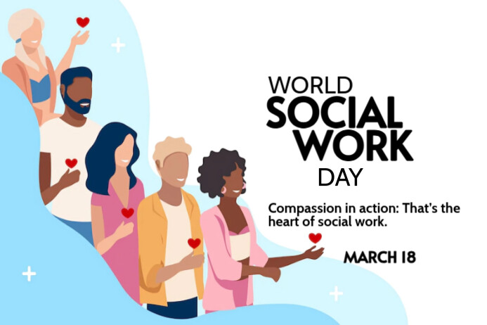 Copy of Illustrative World Social Work Day Poster | PosterMyWall