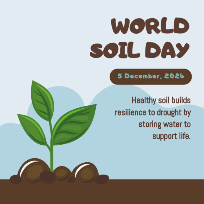 Illustrative World Soil Day Instagram Post Template | PosterMyWall