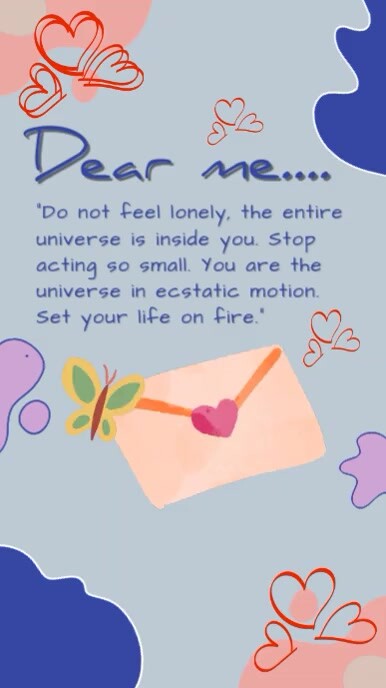 Plantilla de Ilustratif Self-love Quotes Reel Instagram | PosterMyWall
