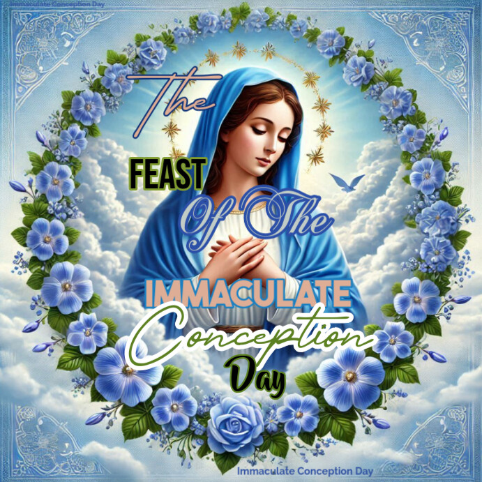 Immaculate Conception Day Template | PosterMyWall