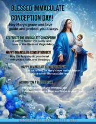 Feast of the immaculate conception Template | PosterMyWall