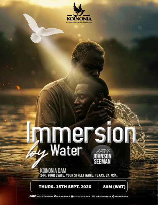 Immersion by water Template | PosterMyWall