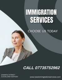 immigration Services Flyer Design Template | PosterMyWall