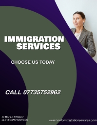 immigration Services Flyer Design Template | PosterMyWall