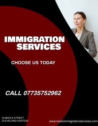 immigration Services Flyer Design Template | PosterMyWall