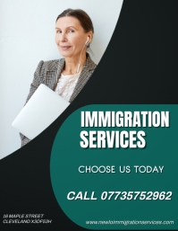 immigration Services Flyer Design Template | PosterMyWall