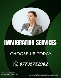 immigration Services Flyer Design Template | PosterMyWall