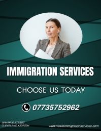 immigration Services Flyer Design Template | PosterMyWall