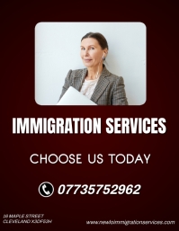 immigration Services Flyer Design Template | PosterMyWall