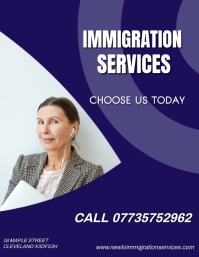 immigration Services Flyer Design Template | PosterMyWall