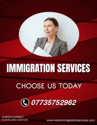 immigration Services Flyer Design Template | PosterMyWall