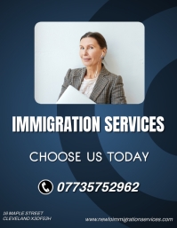 immigration Services Flyer Design Template | PosterMyWall