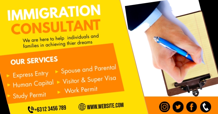 Copy of IMMIGRATION ADS SERVICES TEMPLATE | PosterMyWall