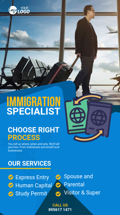 Immigration Consultants Template Instagram St | PosterMyWall