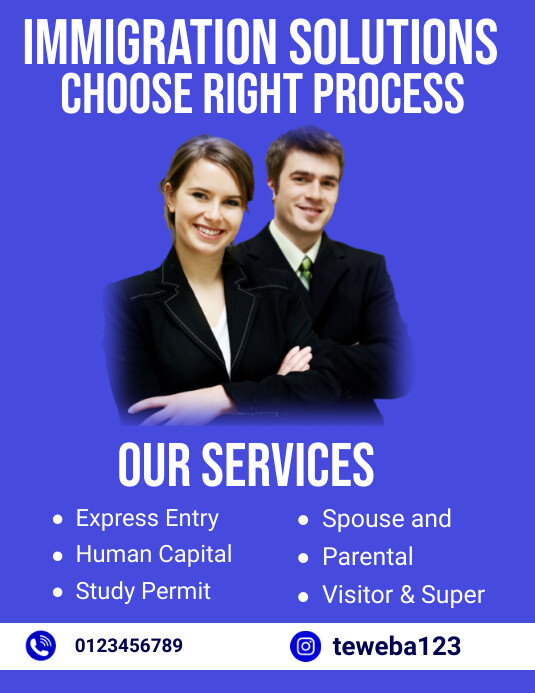 immigration consulting flyers, immigration vi Template | PosterMyWall