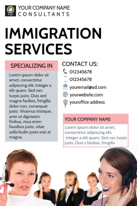 Immigration Services Template | PosterMyWall